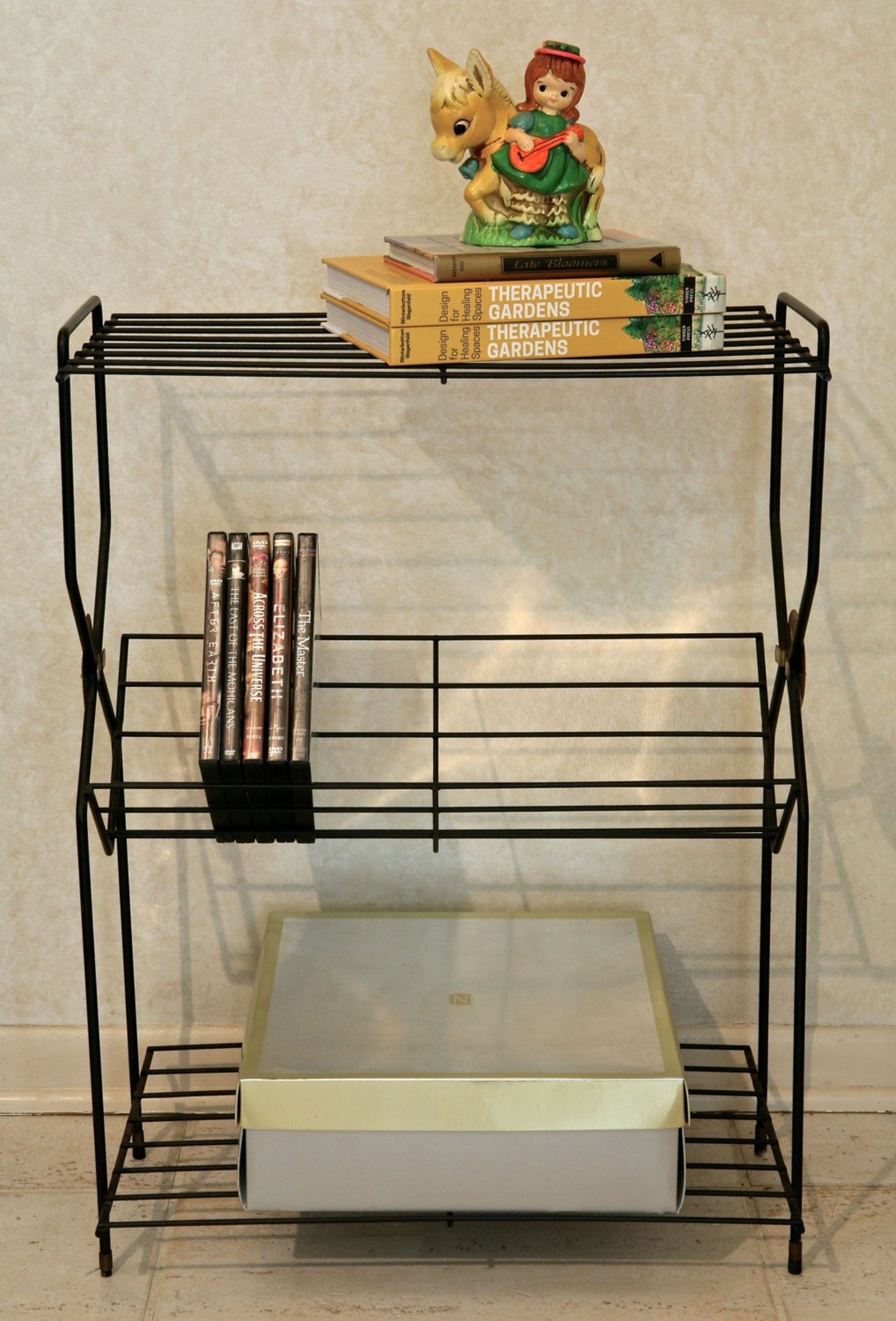 VINTAGE Metal Storage Rack - Etsy