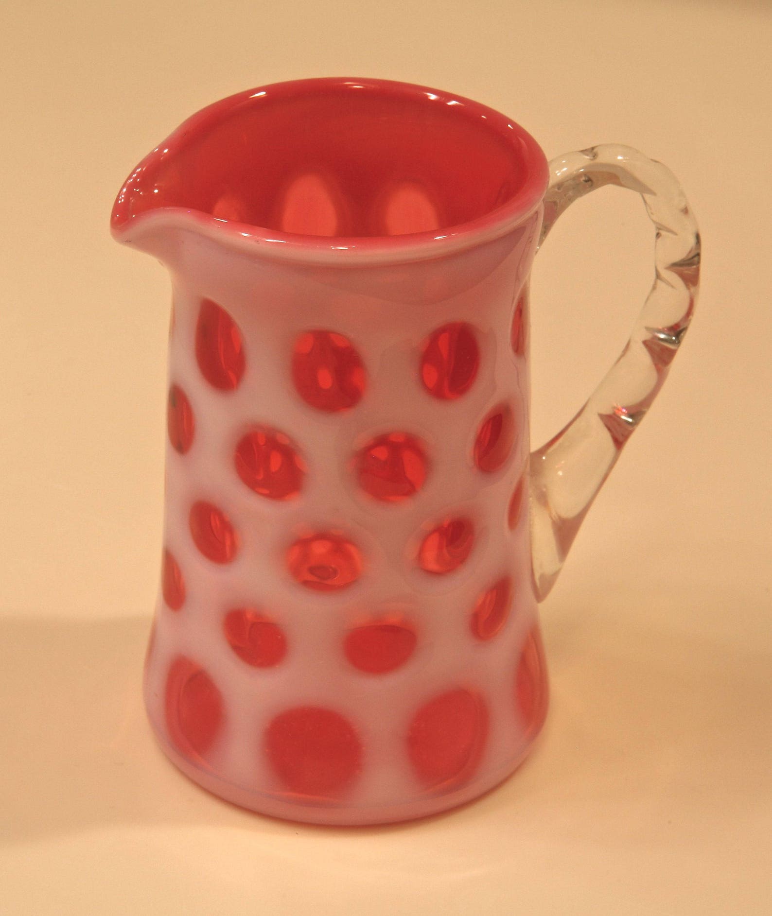 RARE ANTIQUE Optical Glass PITCHER - Etsy