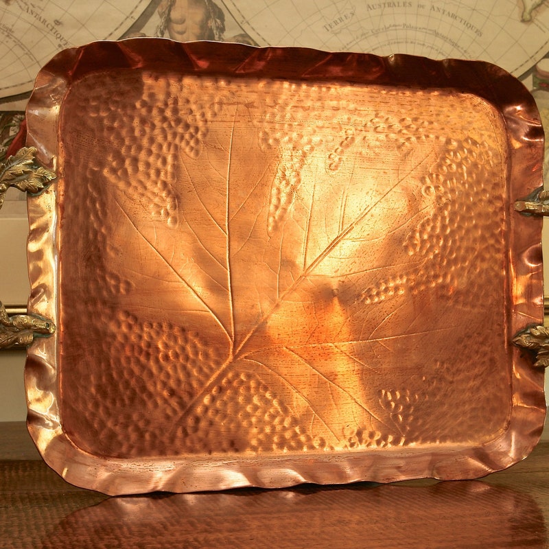 Large Copper Tray - Etsy