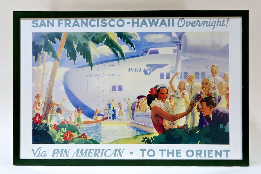 SAN FRANCISCO HAWAII Overnight Poster - Etsy