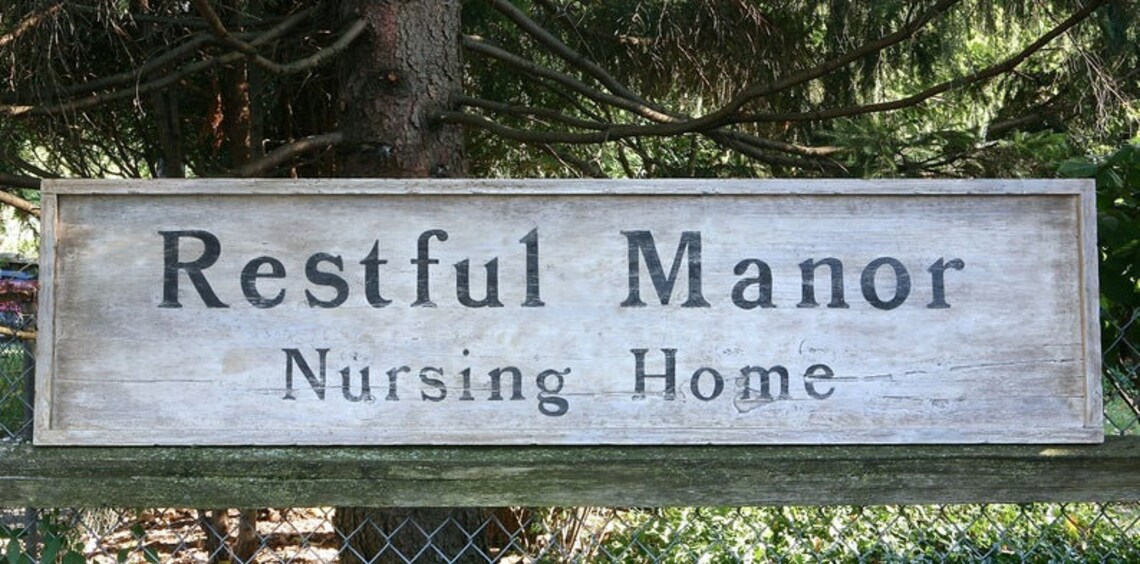 RESTFUL MANOR SIGN - Etsy