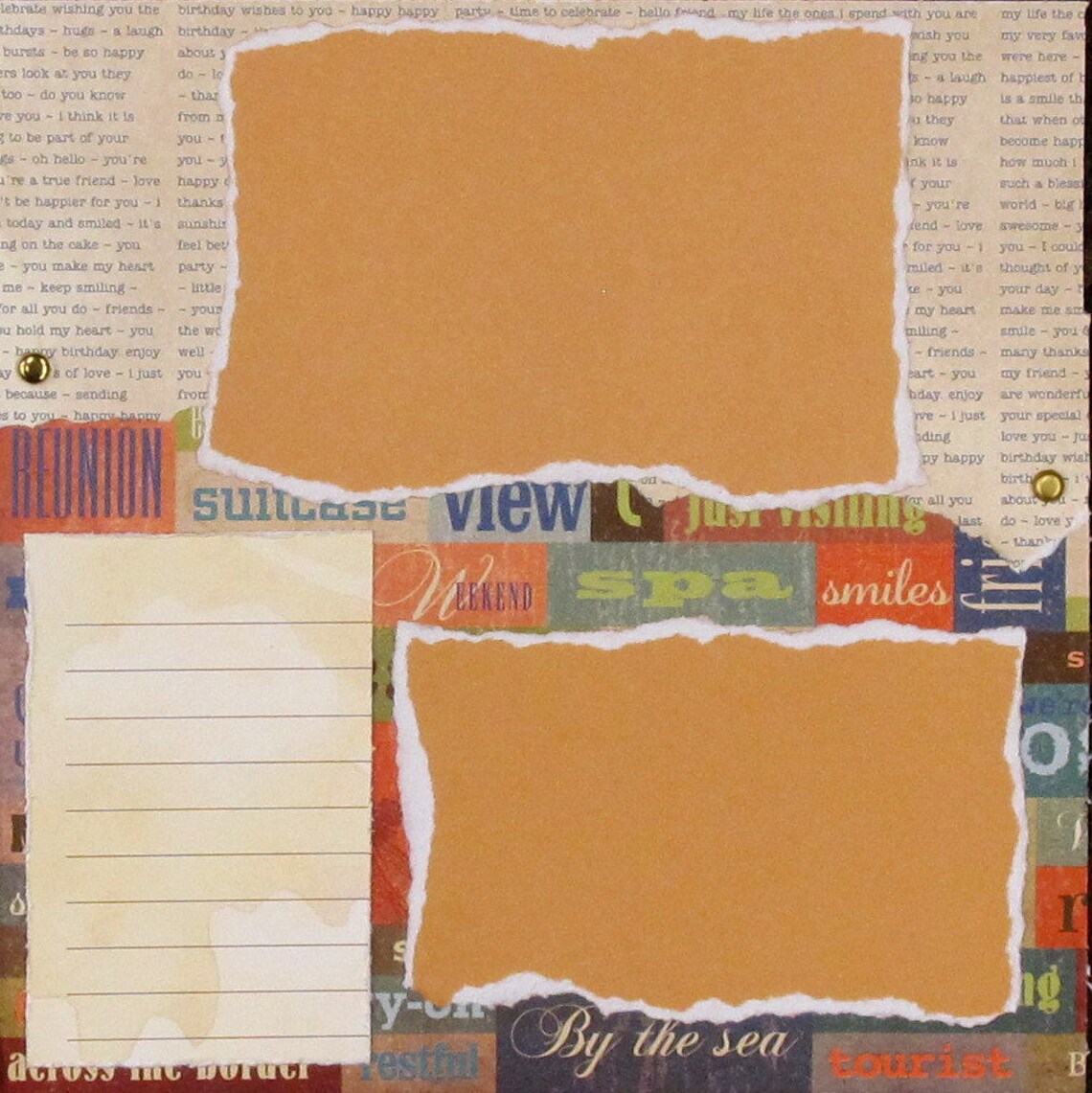 6x6 Scrapbook Pages Vacation at the Beach - Etsy