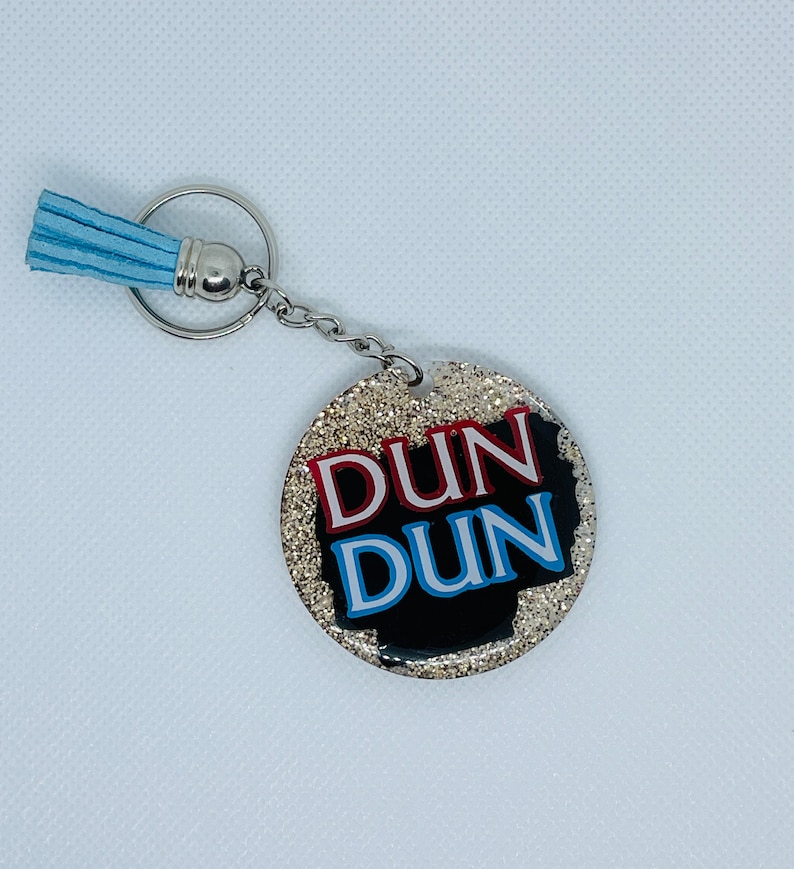 Law and Order DUN DUN Keychains Acrylic Resin Glitter Law and Order ...