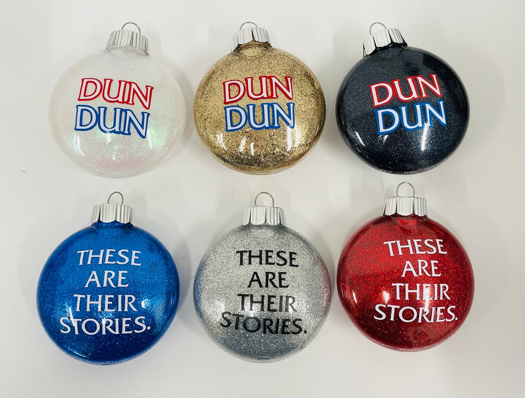 Svuxoc 3 Inch Glitter Disc Ornament - Dun Dun These Are Their Stories ...