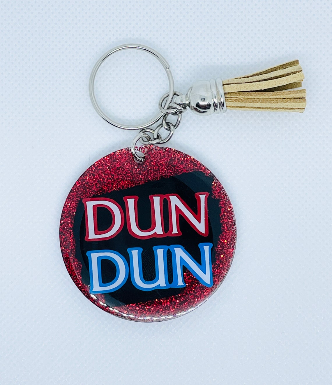Law and Order DUN DUN Keychains Acrylic Resin Glitter Law and Order ...