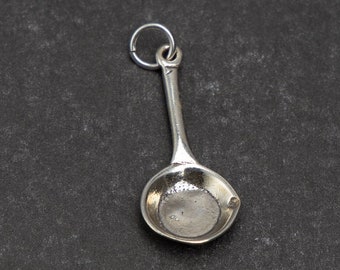 Silver Frying Pan Necklace - Sterling Silver Frying Pan Charm on a ...