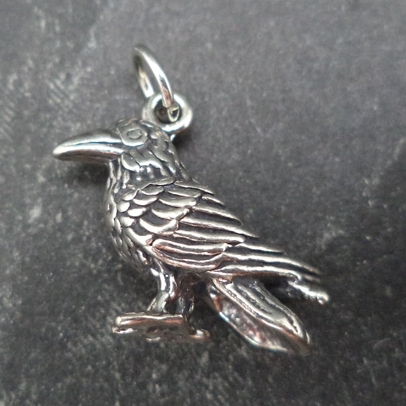 Crow Charm - Etsy