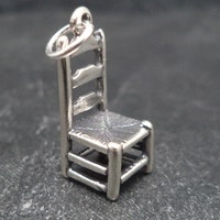 Rocking Chair Silver Charm - Etsy