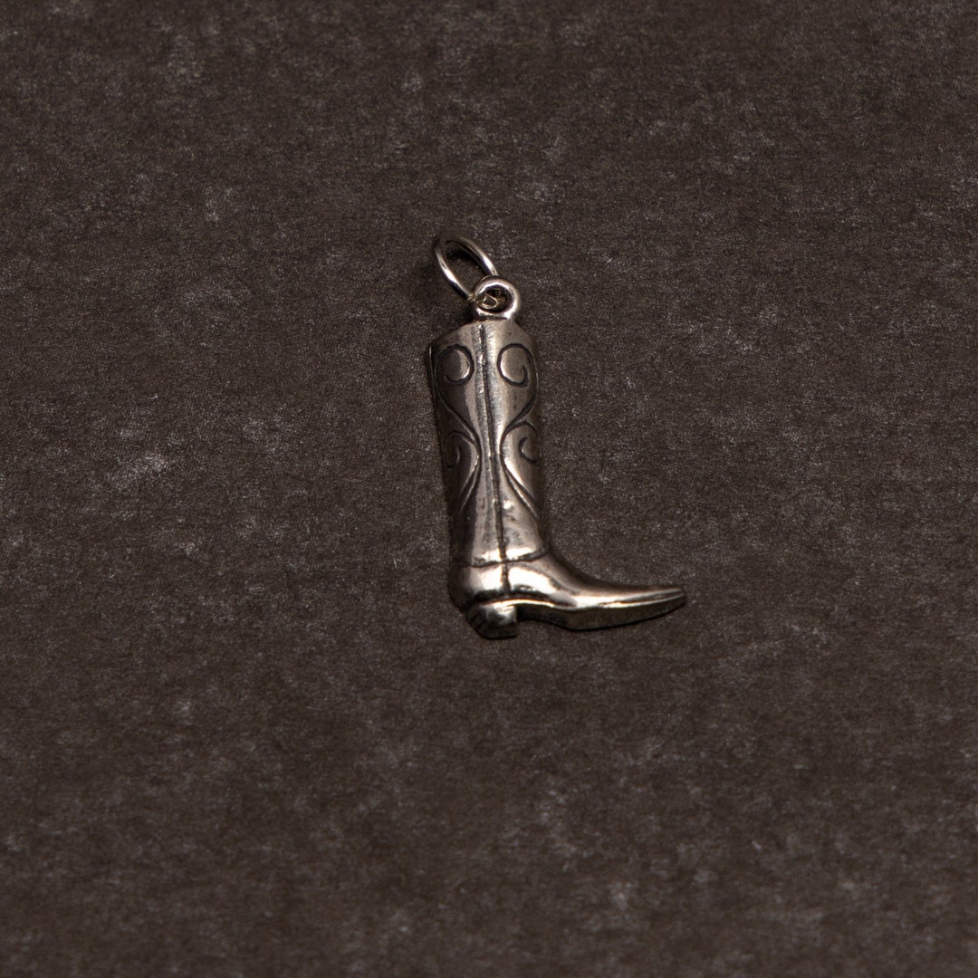 Sterling Silver Boot Charm - Etsy