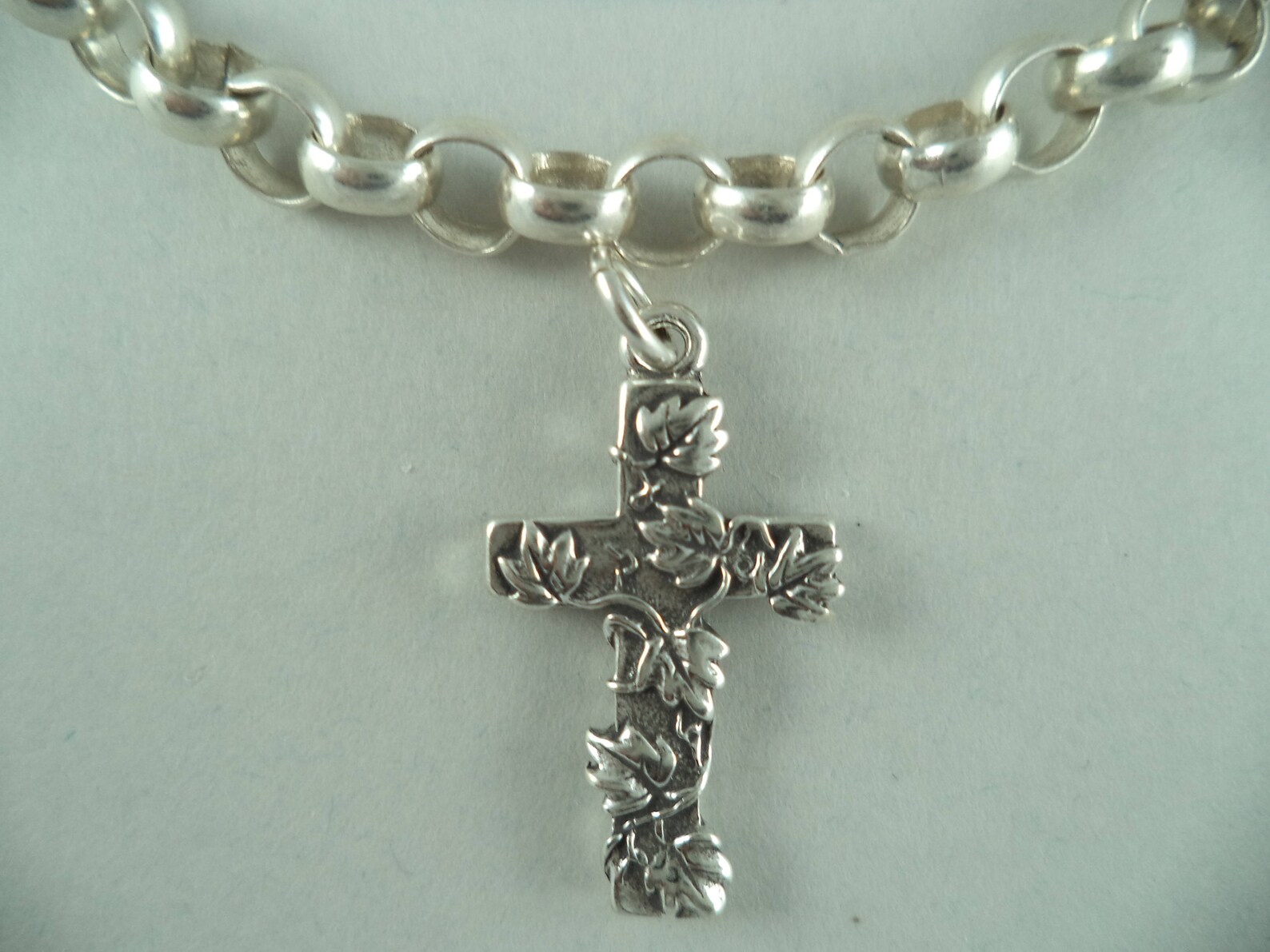 STERLING SILVER Cross Charm for Charm Bracelet - Etsy