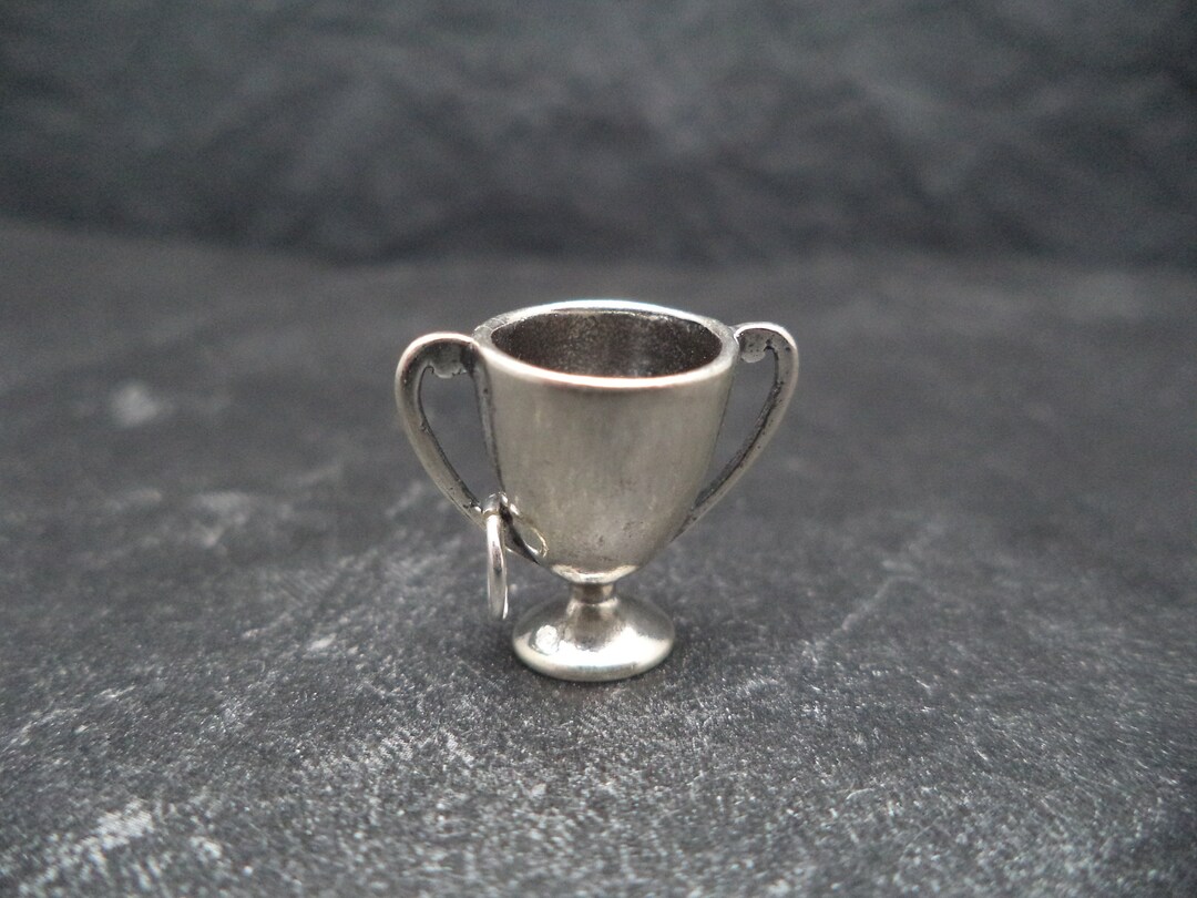Sterling Silver 3D Trophy Charm for Charm Bracelet - Etsy