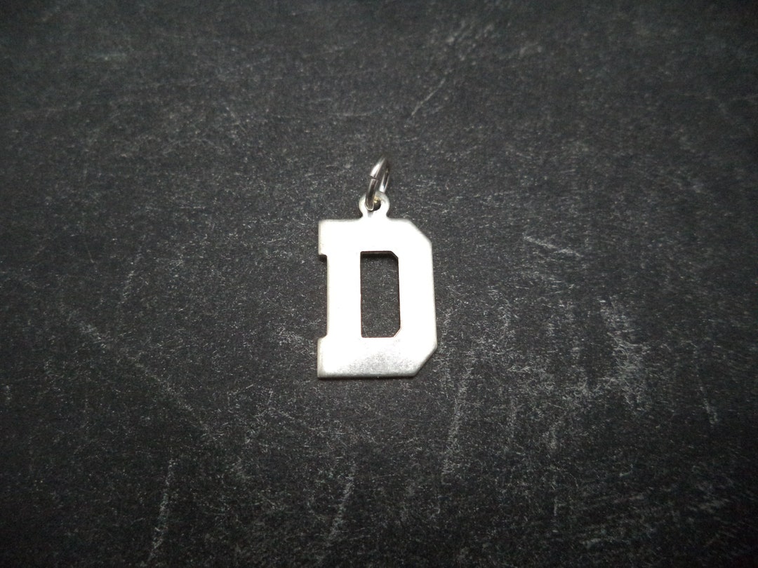 STERLING SILVER 3D Letter D Charm for Charm Bracelet - Etsy