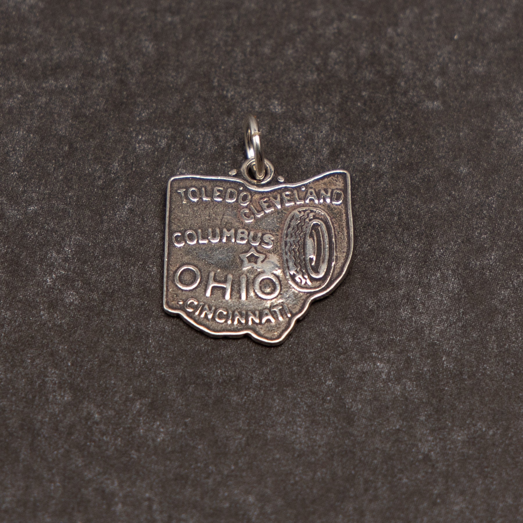 STERLING SILVER State of Ohio Charm for Charm Bracelet. Ohio Charm ...