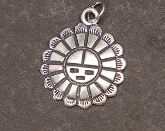 Sun Face Charm - Etsy