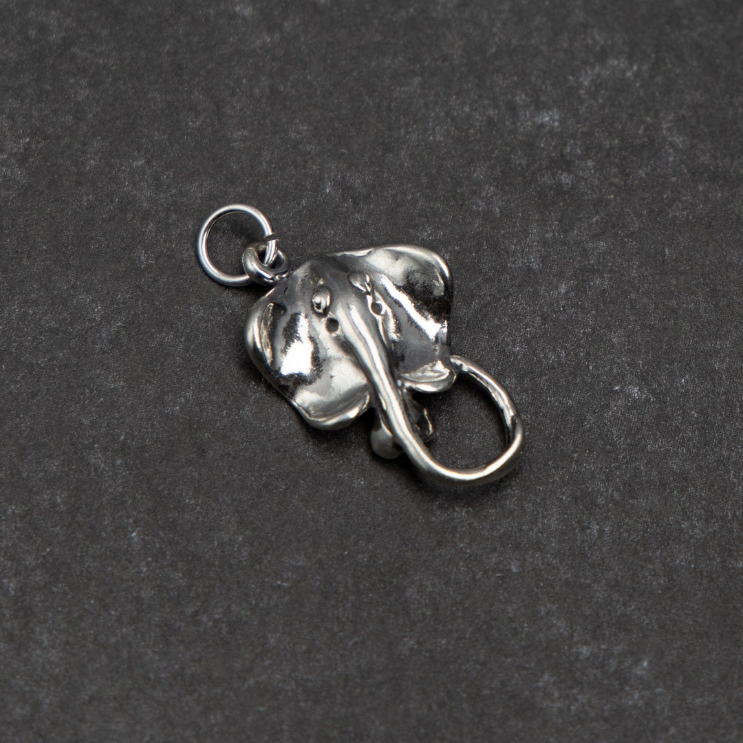 STERLING SILVER 3D Manta Ray Charm for Charm Bracelet - Etsy