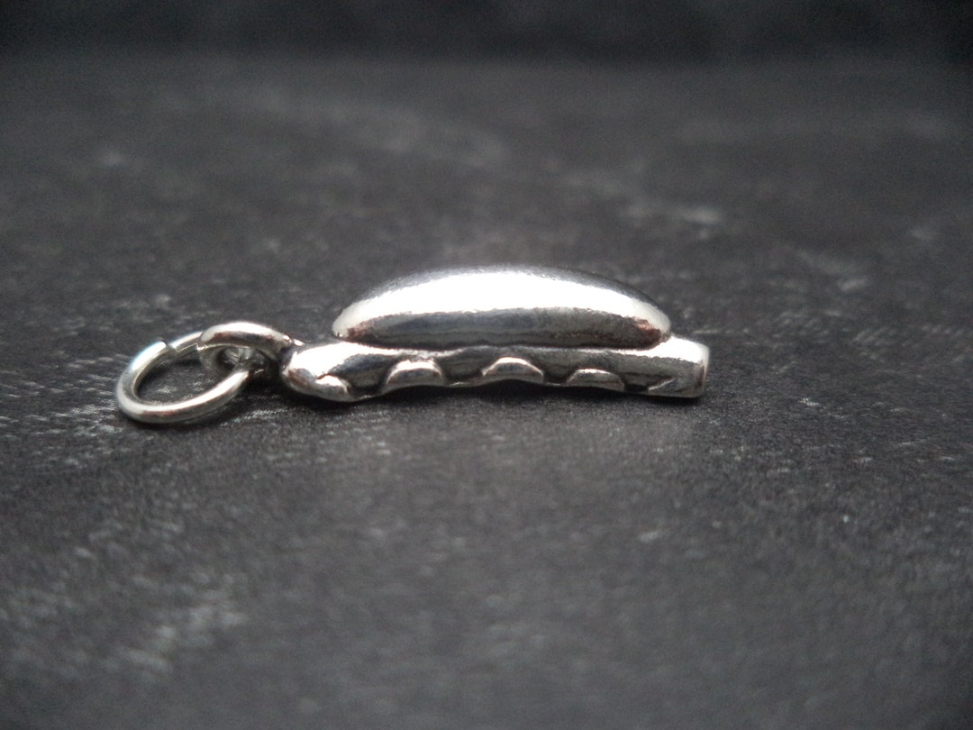 STERLING SILVER 3D Hot Dog Charm, Food Charm for Charm Bracelet - Etsy