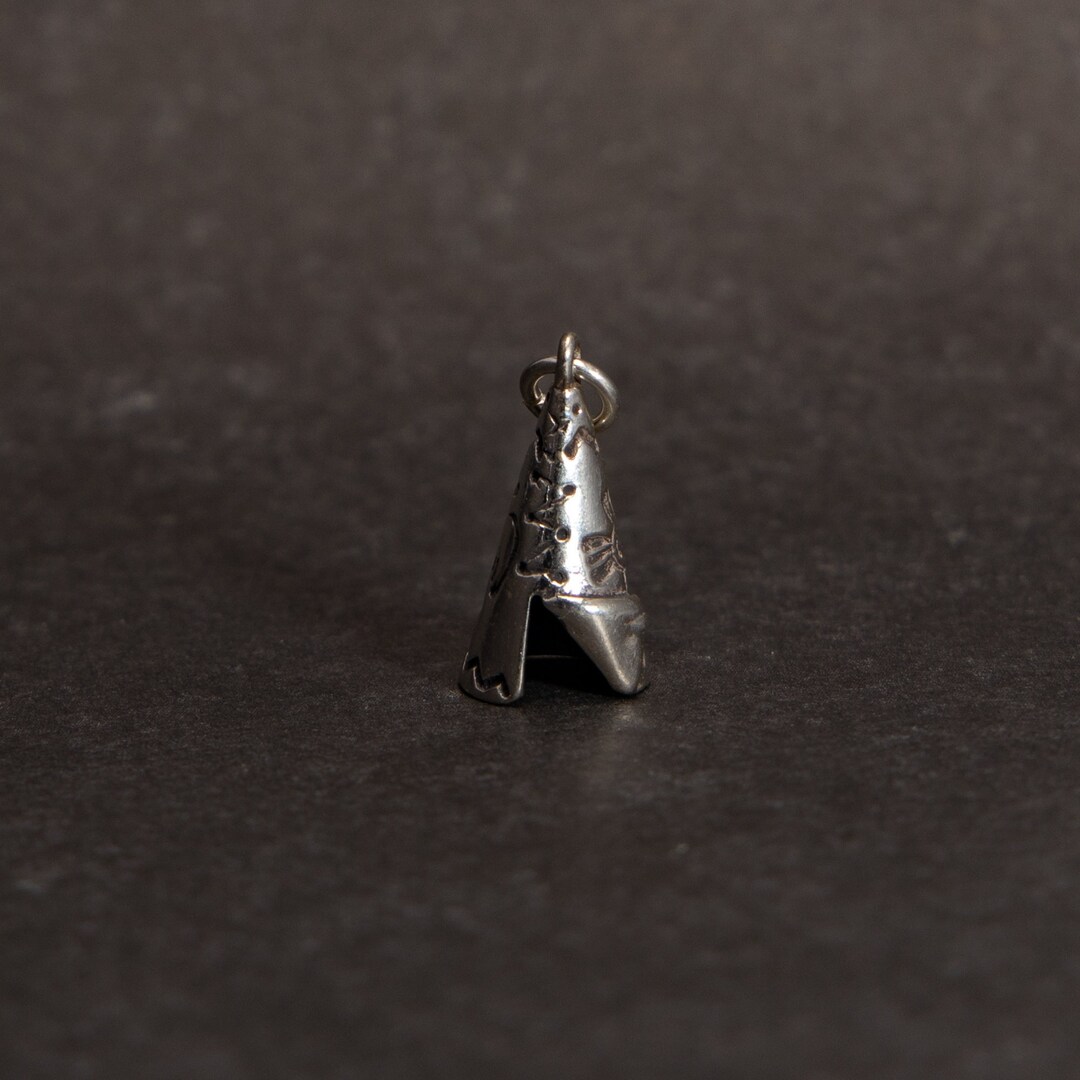 STERLING SILVER 3D Large Tee Pee Charm for Charm Bracelet - Etsy