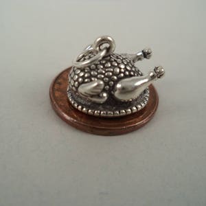 STERLING SILVER 3D Turkey Charm for Charm Bracelet - Etsy