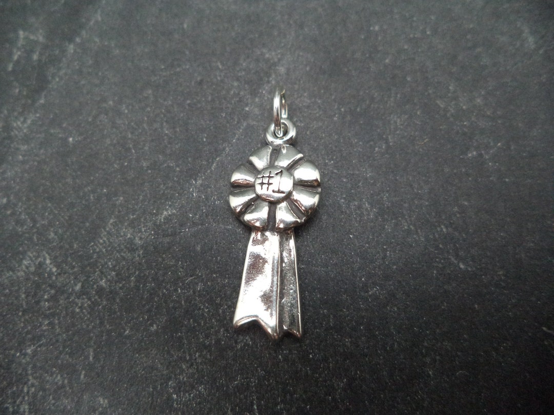 STERLING SILVER 3D 1st Place Ribbon Charm for Charm Bracelet - Etsy