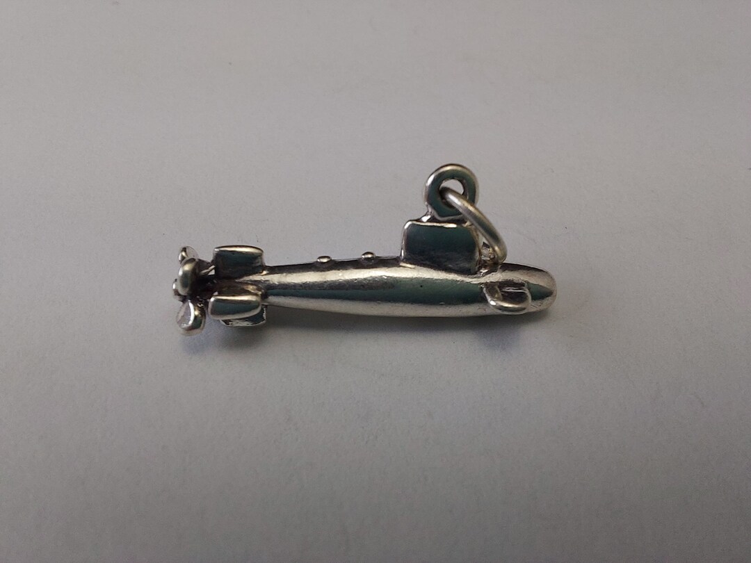 STERLING SILVER 3D Submarine Charm for Charm Bracelet - Etsy