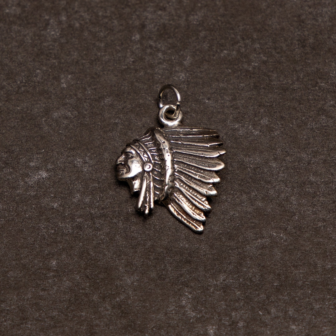 STERLING SILVER 3D Southwest Indian Chief Charm for Charm Bracelet - Etsy