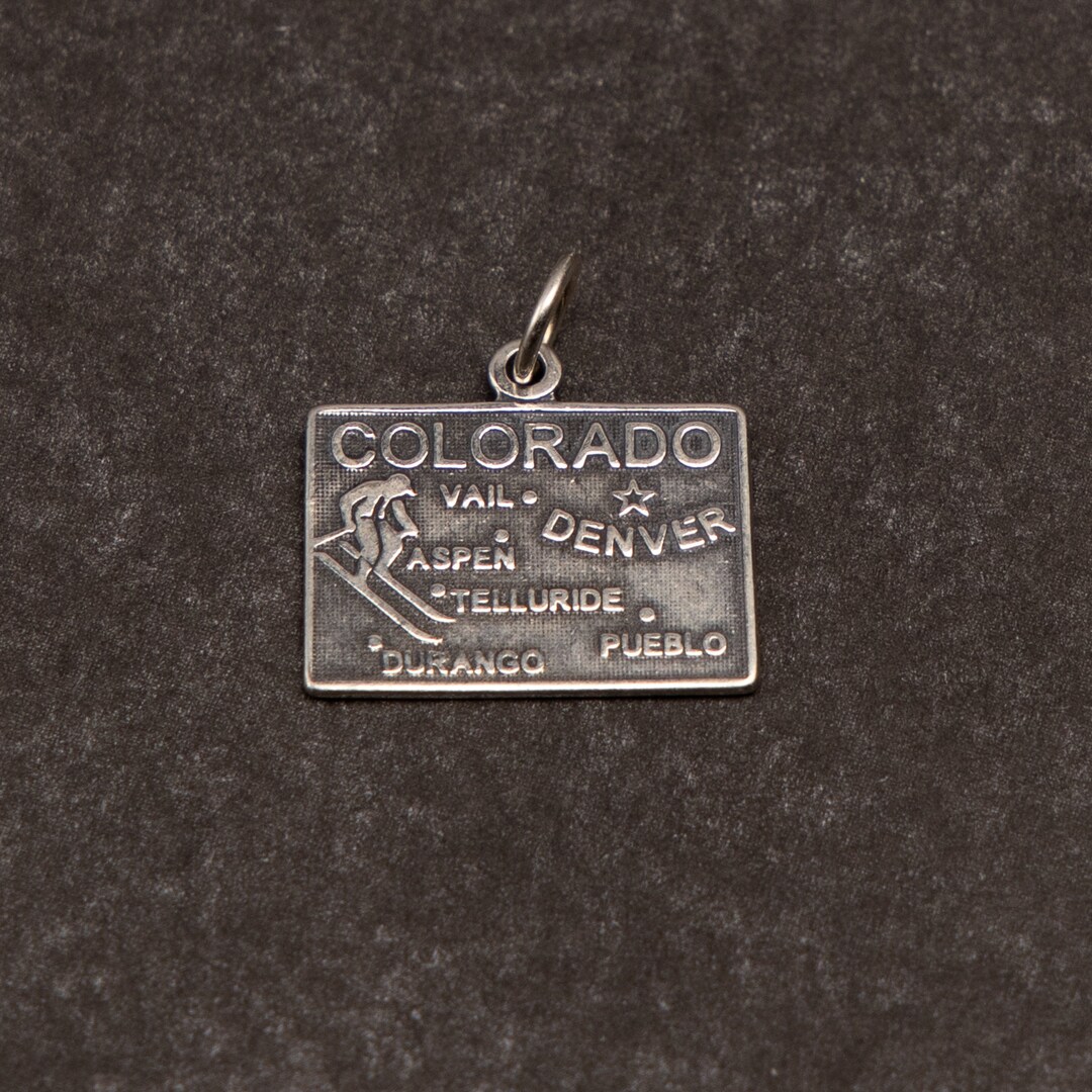 STERLING SILVER State of Colorado Charm for Charm Bracelet - Etsy