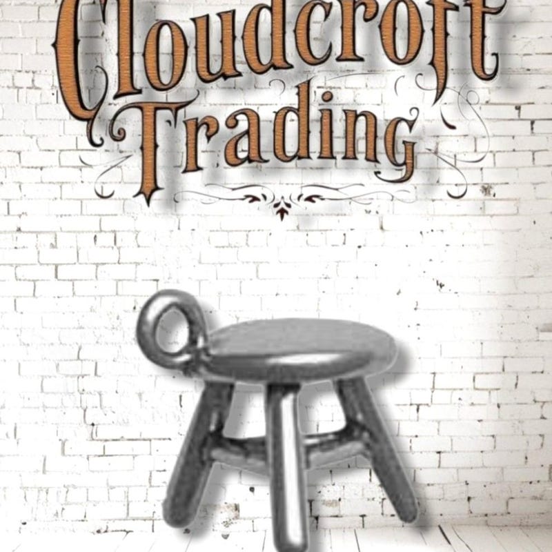 Stool Silver Charm - Etsy