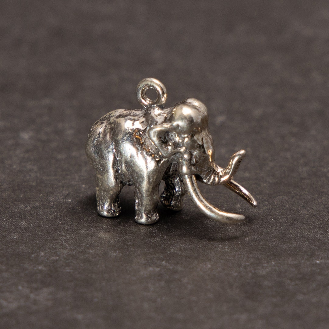 STERLING SILVER 3D Woolly Mammoth Dinosaur Charm for Charm Bracelet - Etsy