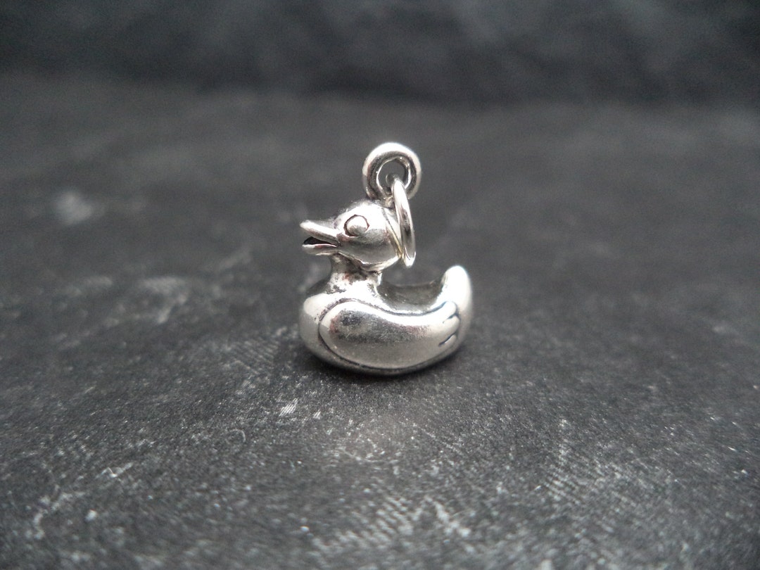 Sterling Silver 3D Rubber Duck Charm for Charm Bracelet - Etsy