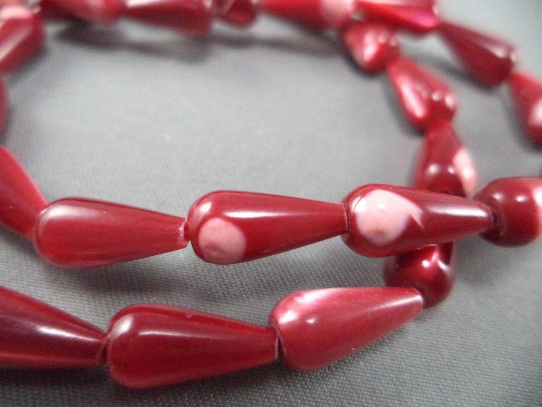 Pink Fiber Optic Cone Shaped Beads - Etsy