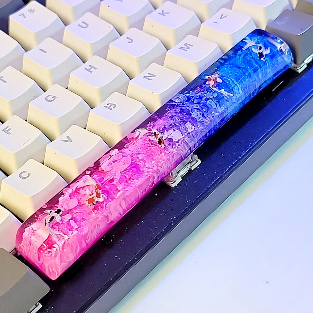 Resin Spacebar Koi Fish Keycap,6.25u Sa Keycap,artisan Keycaps,koi Fish ...