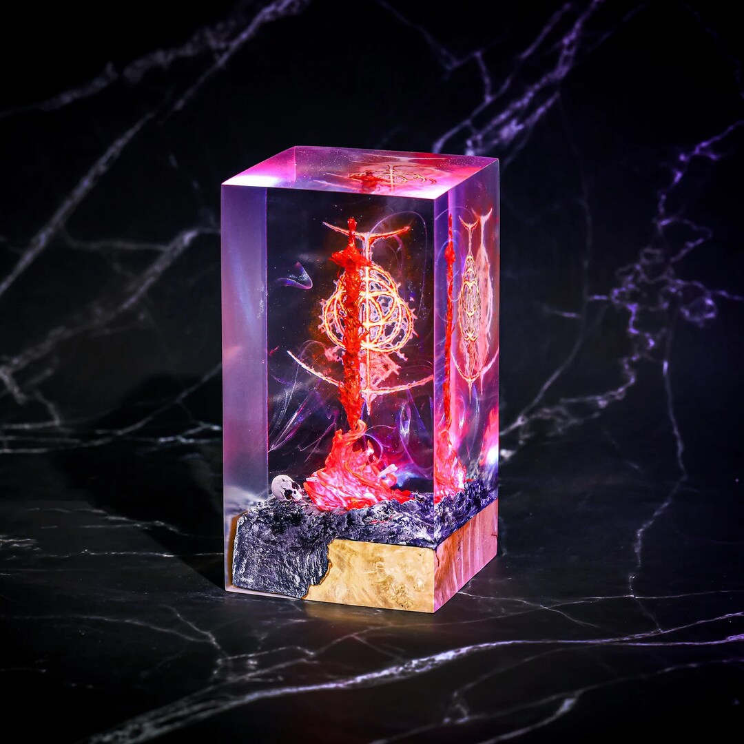 Elden Ring Bornfire Lamp, Resting Place in Dark Souls Night Light ...