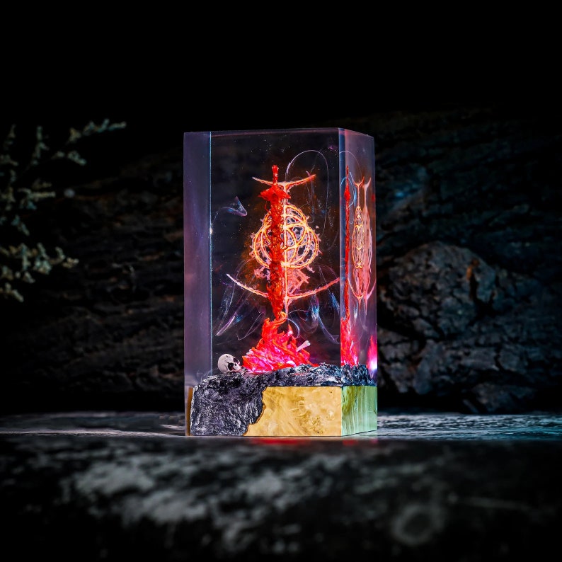 Elden Ring Bornfire Lamp, Resting Place in Dark Souls Night Light ...