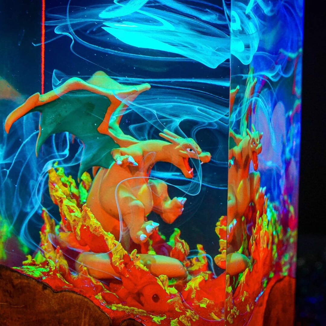 Charizard Pokemon Resin Lamp, Pokemon Night Light, Resin Night Light ...