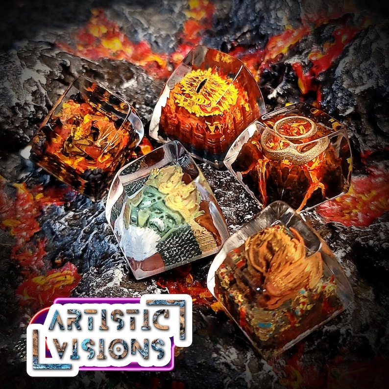Eye Sauron the Lord of the Rings Keycap , Artisan Keycap , Custom ...