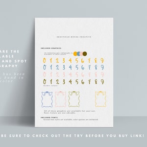 INSTANT | Table Numbers | Look of Custom Watercolor | Editable ...