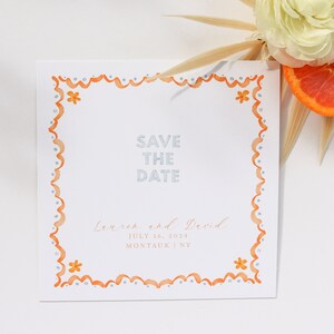 INSTANT | Save the Date | Look of Custom | Boarder Detail | Editable ...