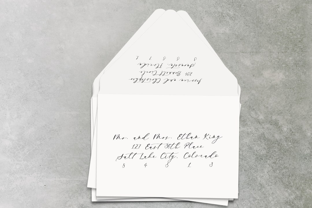 INSTANT | Envelope Addressing | Envelope Calligraphy | Editable ...