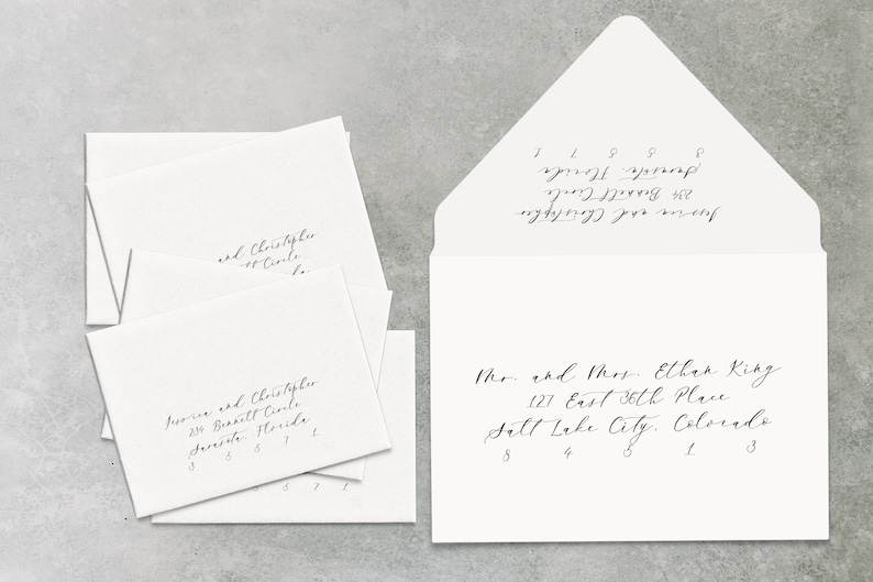INSTANT Envelope Addressing Envelope Calligraphy - Etsy