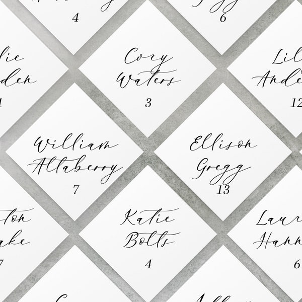 Escort Card Tags - Etsy