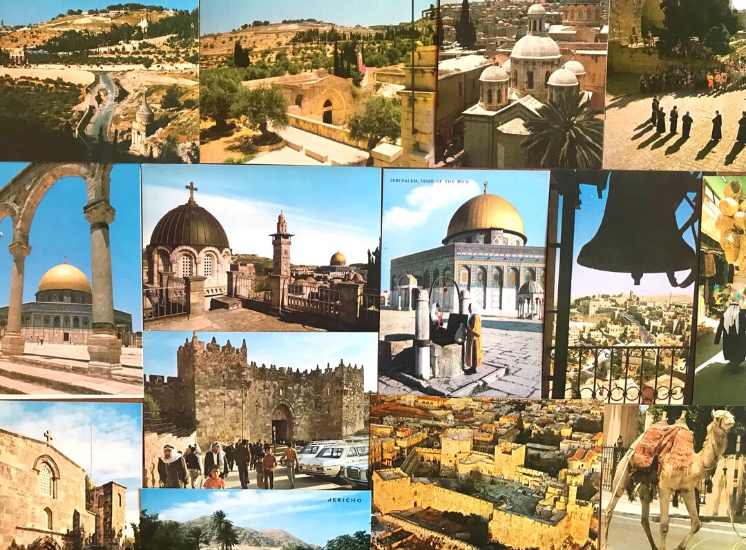 Israel Postcard Set 10 Jerusalem Caesarea Eilat Western - Etsy