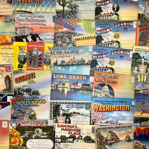 Postcard Folder - Etsy