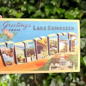 Vermont Postcard Lake Bomoseen Vintage Souvenir Greeting Card - Etsy