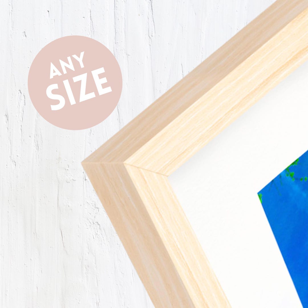 Light Wood Frame for Wall Custom Large Natural Wood Boho Frame for ...