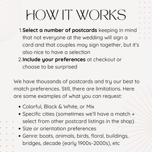 Wedding Postcards Vintage Postcard Guestbook Blank Postcards Save the ...