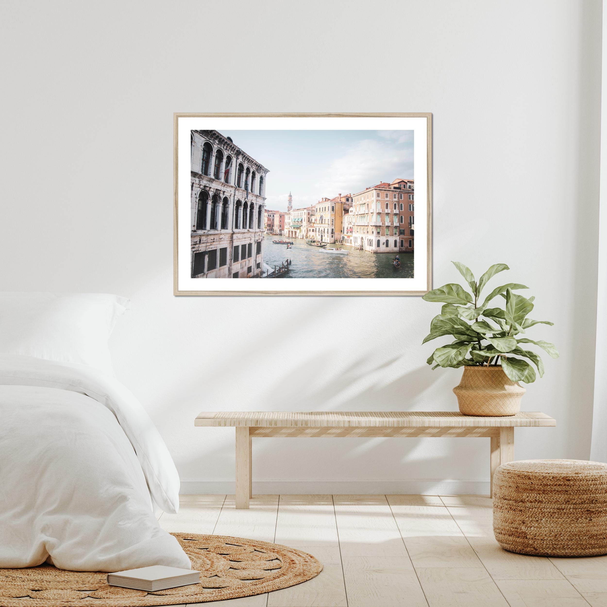 Venice Print Italy Travel Photo Horizontal Wall Art Framed Italian ...