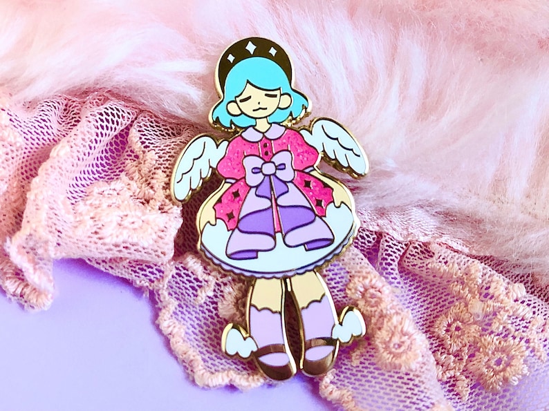 Angel Girl Hard Enamel Pin - Etsy