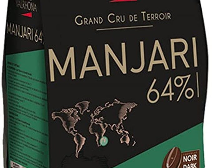 Valrhona Dark Chocolate - 64% Cacao - Manjari - Available in Different ...