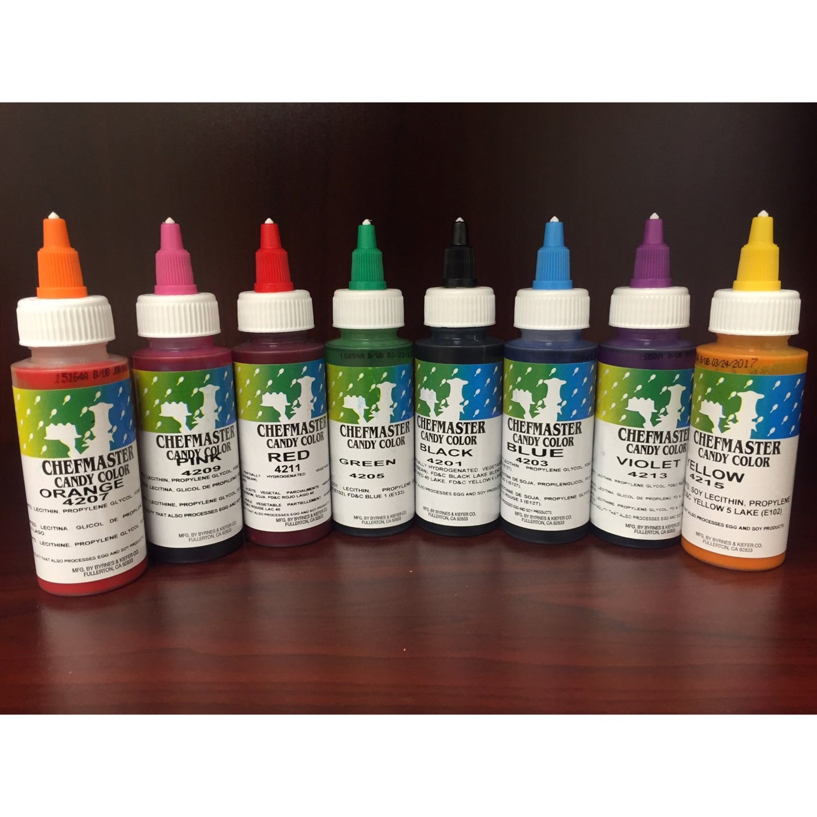 Chefmaster Candy Coloring Set 8 Colors | Etsy