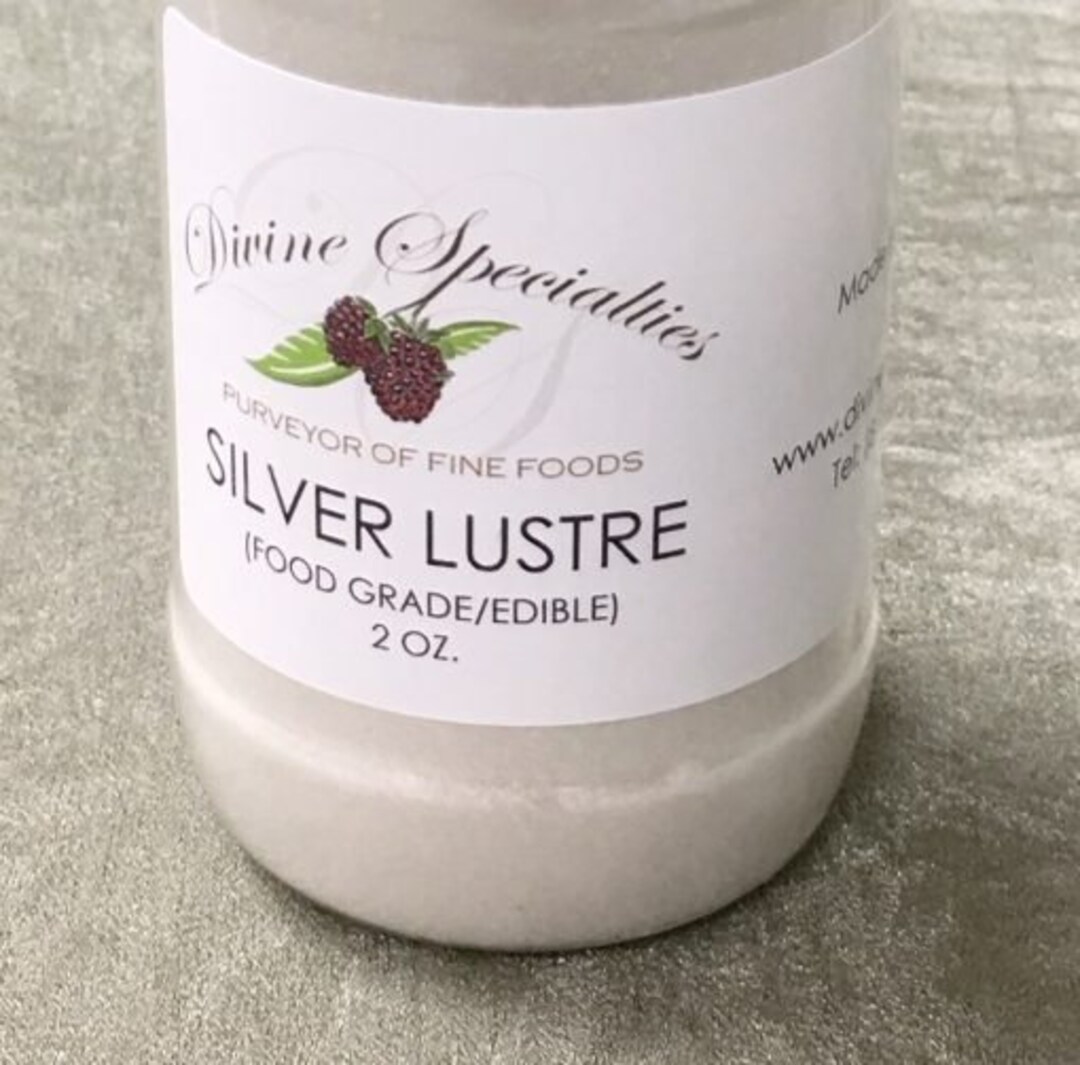 Silver/pearl Edible Luster Dust 2 Oz. - Etsy